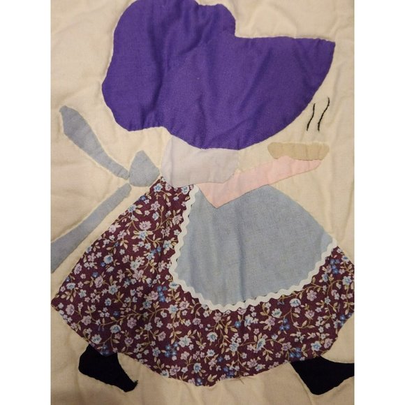Handmade | Bedding | Vintage Handstitched Patchwork Sun Bonnet Sue By Betty Alderman Quilt ...